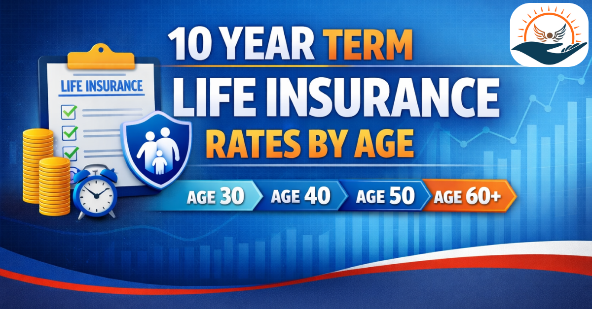 10 year term life insurance rates by age chart (2026 Sample rates ...