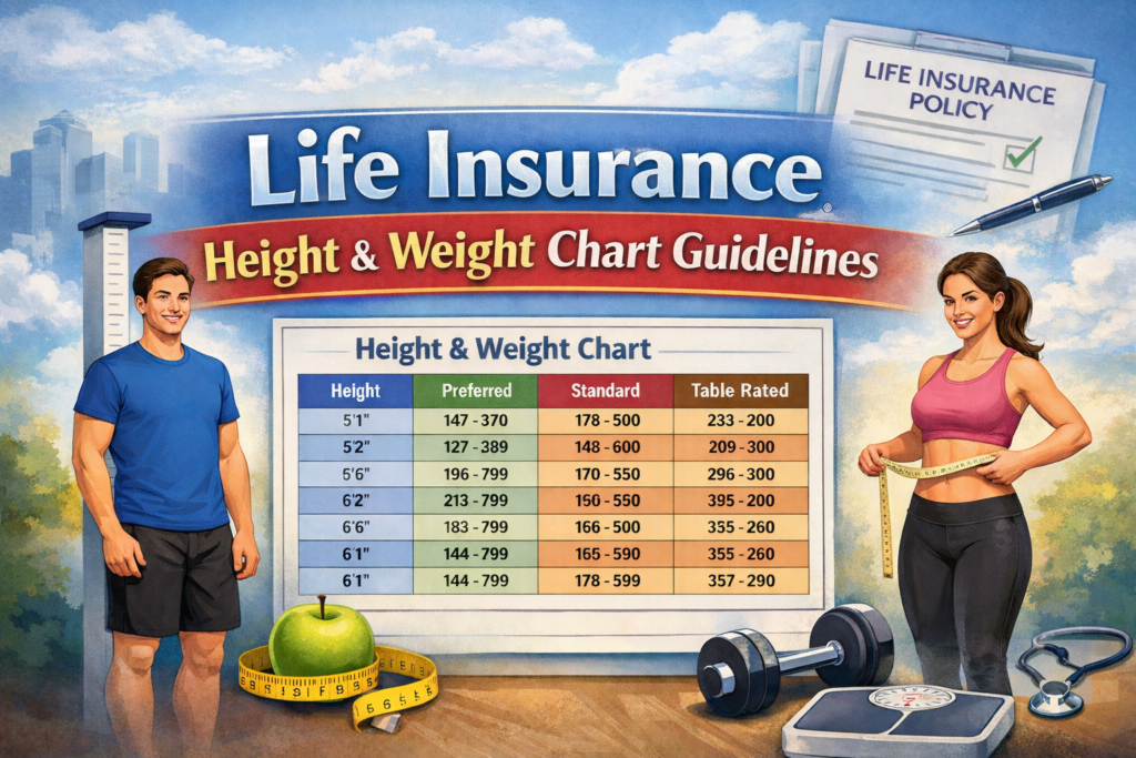 Are Life Insurance Height & Weight Chart Guidelines Really the Key to ...