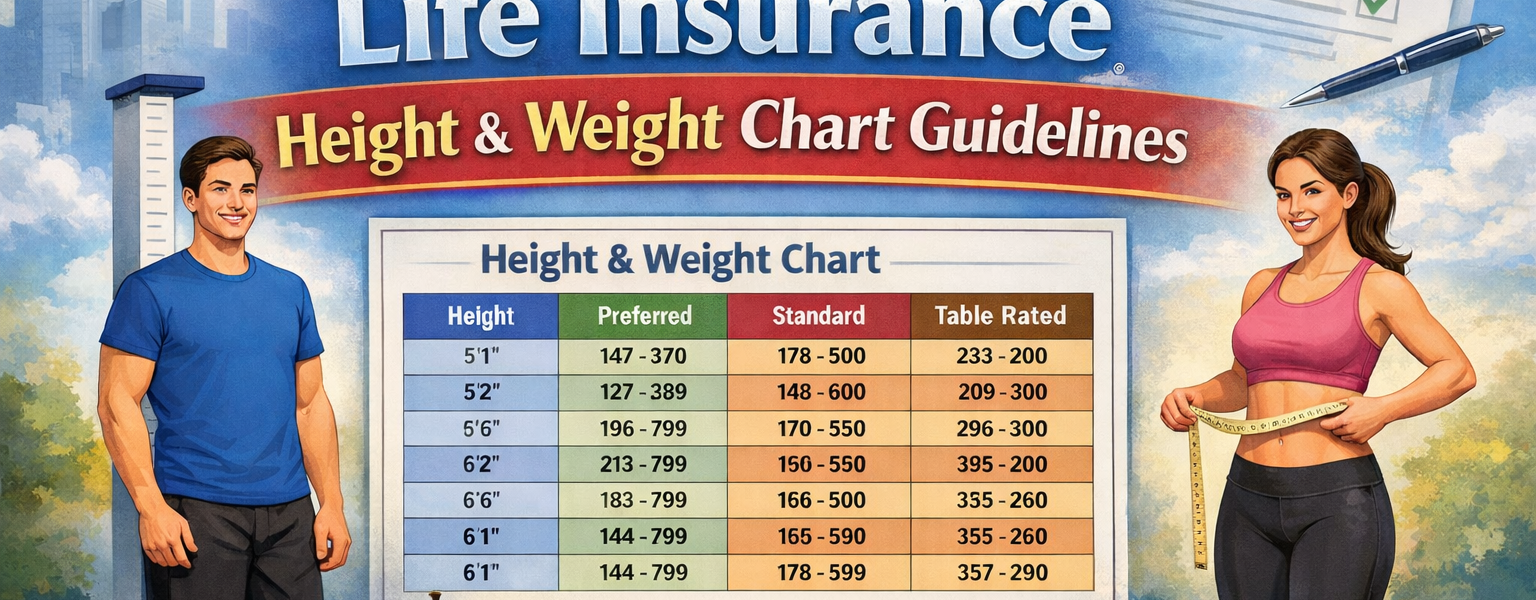 Are Life Insurance Height & Weight Chart Guidelines Really the Key to ...
